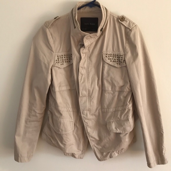 Zara | Jackets & Coats | Zara Studded Utility Jacket | Poshmark